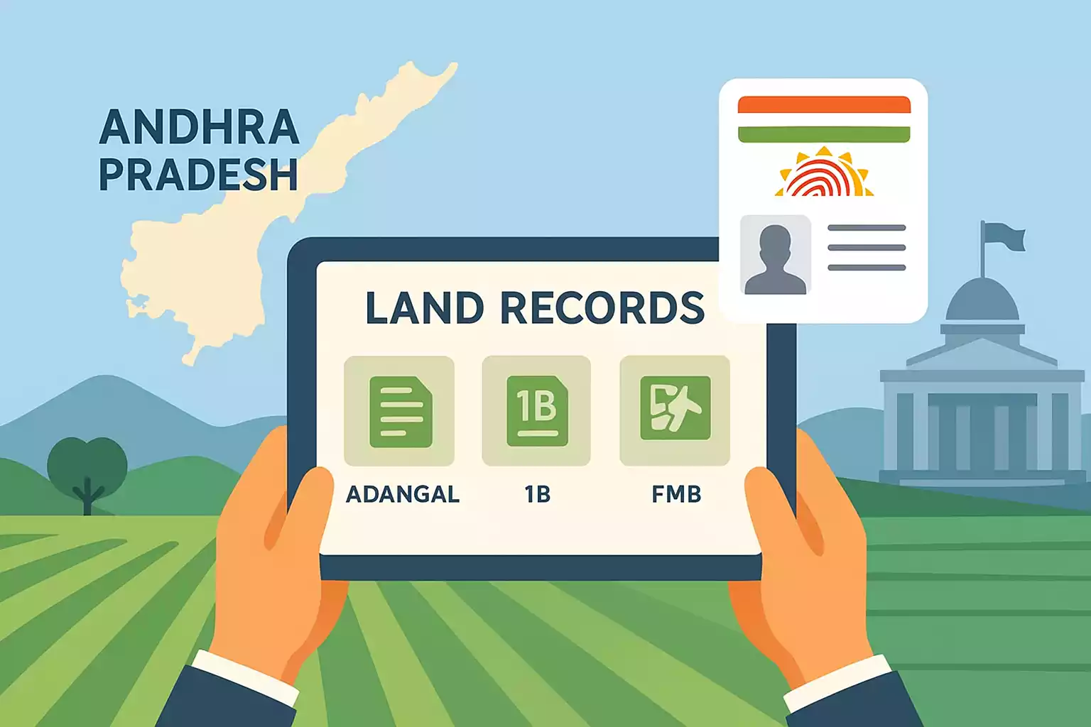 MeeBhoomi AP – View 1B, Adangal, FMB Online @ meebhoomi.ap.gov.in